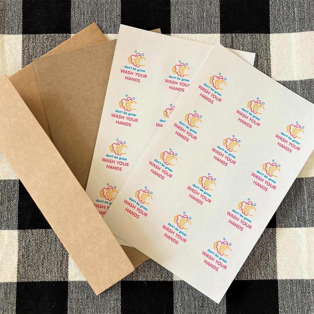 Wash Your Hands Stickers - Etsy