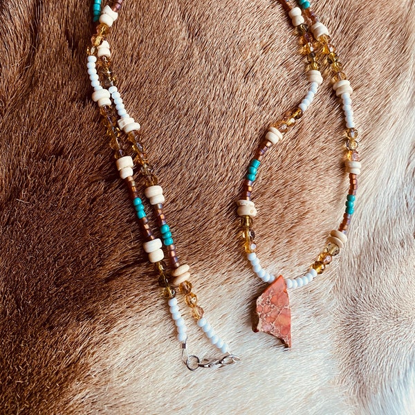 Native Bone Necklace - Etsy