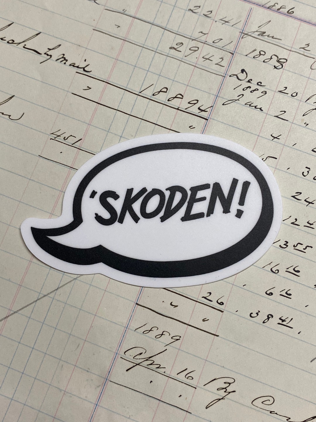 Native American Made “skoden” Vinyl Sticker - Etsy