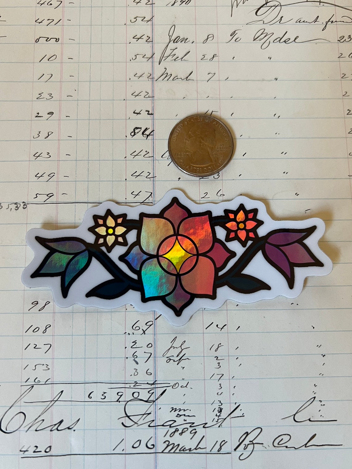 Native American Made Holographic Cree Flower - Etsy