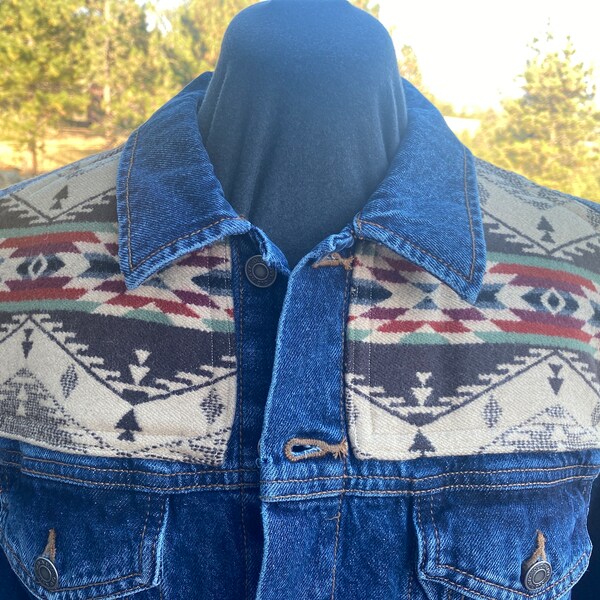 Native Jean Jacket Men - Etsy