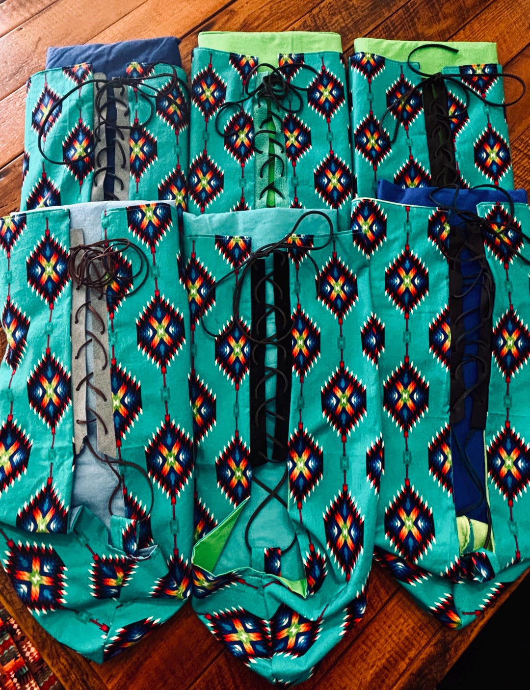 Native American Made Infant Moss Bag Cotton Teal Multicolor - Etsy