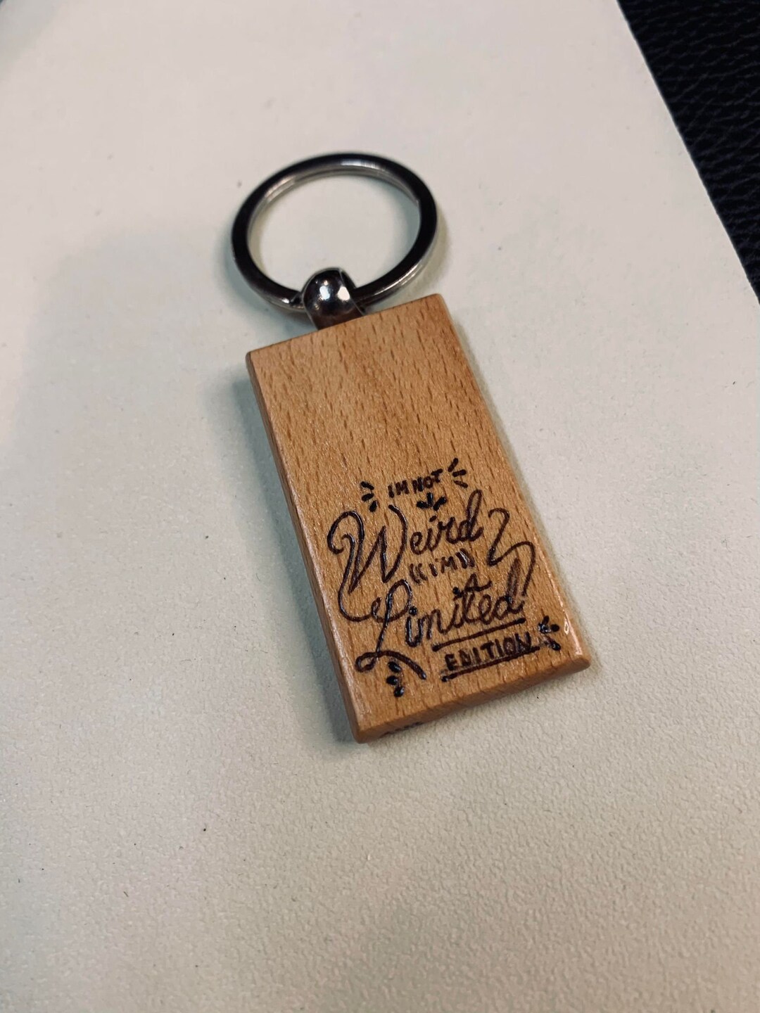 I'm Not Weird I'm Limited Edition Wooden Keychain - Etsy