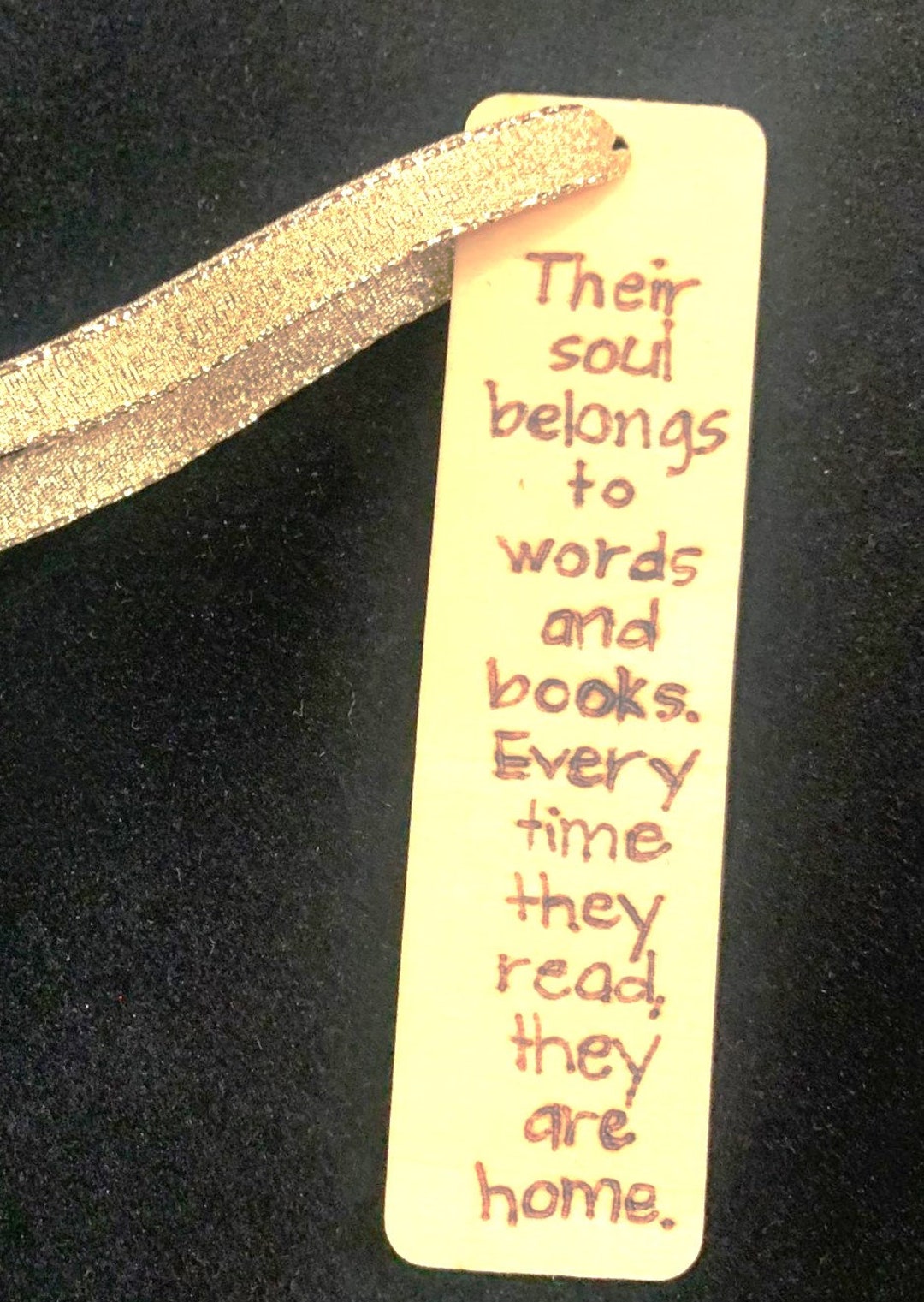 Their Souls Belong Wooden Bookmark for Book Lovers and Avid Readers - Etsy