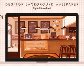 Virtual Cafe Background - Etsy