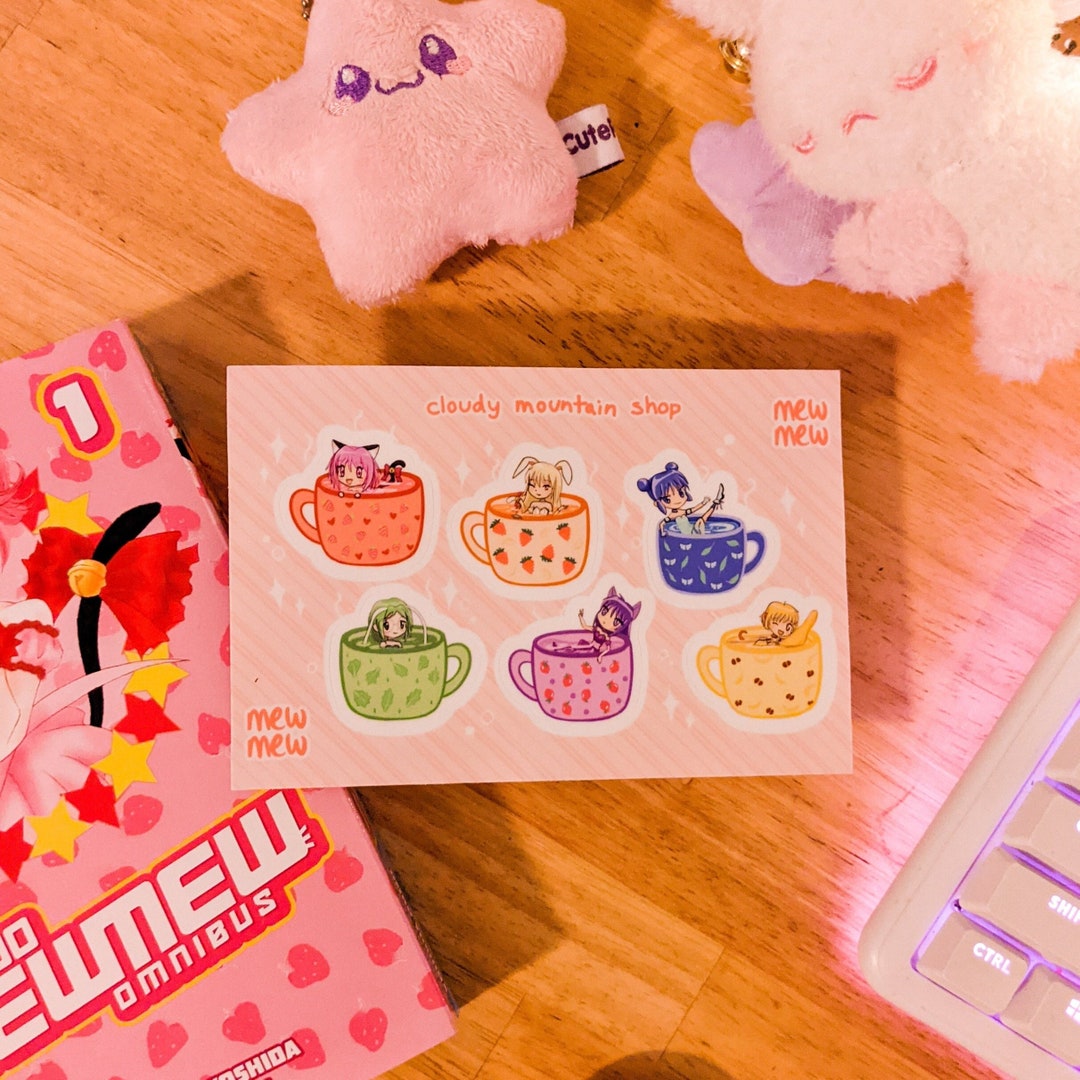 Tokyo Mew Mew Cafe Sticker Sheet | Tokyo Mew Mew Stickers | Tokyo Mew ...