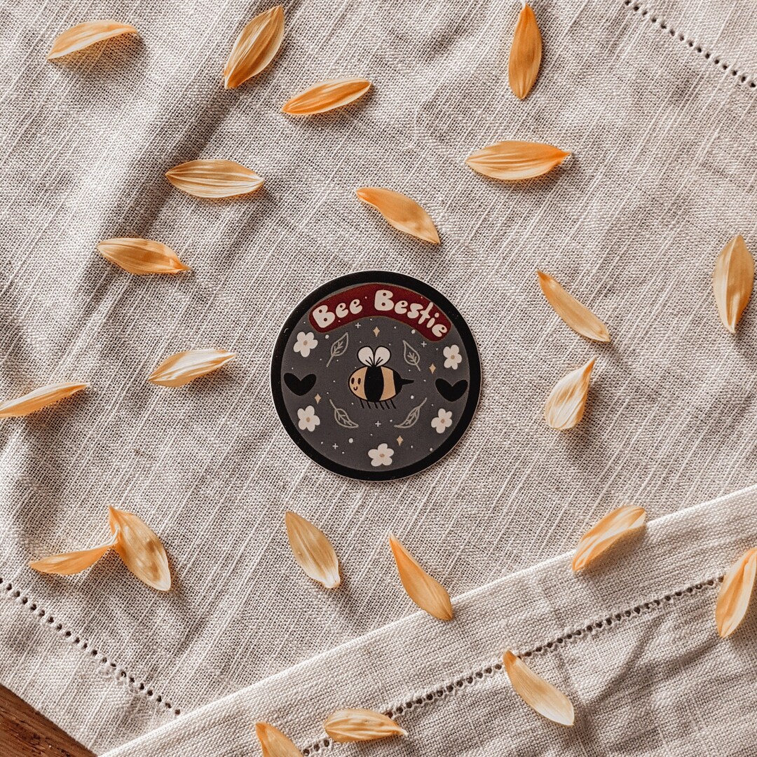 Bee Bestie Sticker | Cute Bee Sticker | Save the Bees Sticker ...