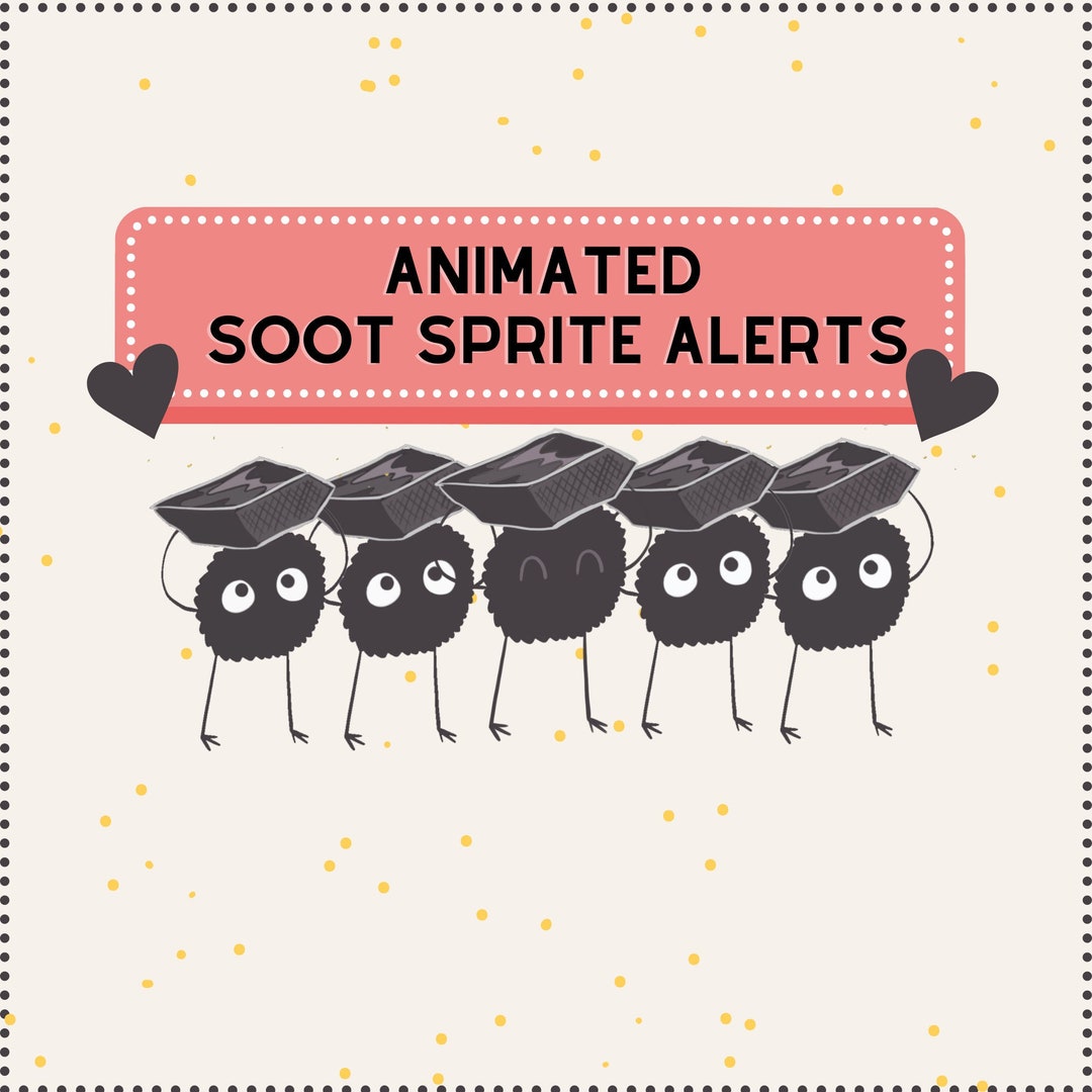 ANIMATED Soot Sprite Twitch Alerts Bundle Studio Ghibli Discord Sticker ...