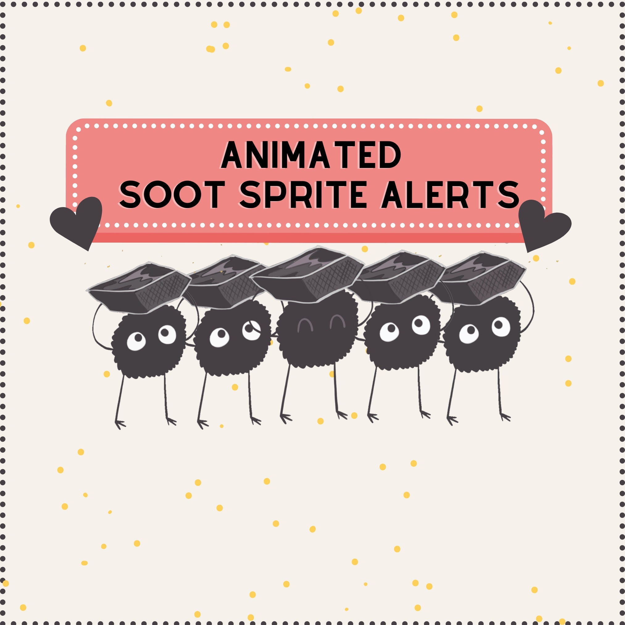 ANIMATED Soot Sprite Twitch Alerts Bundle Studio Ghibli - Etsy