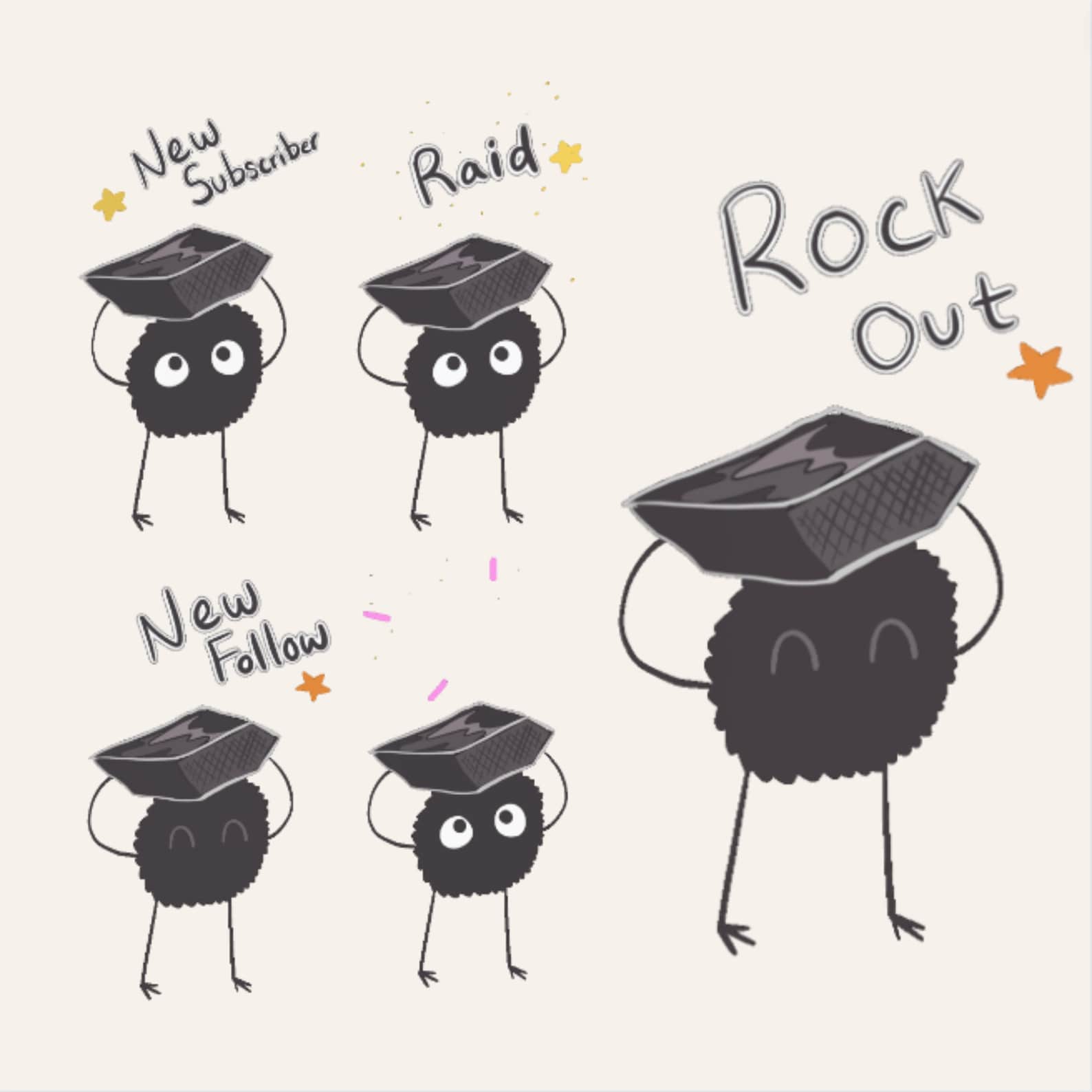 ANIMATED Soot Sprite Twitch Alerts Bundle Studio Ghibli - Etsy