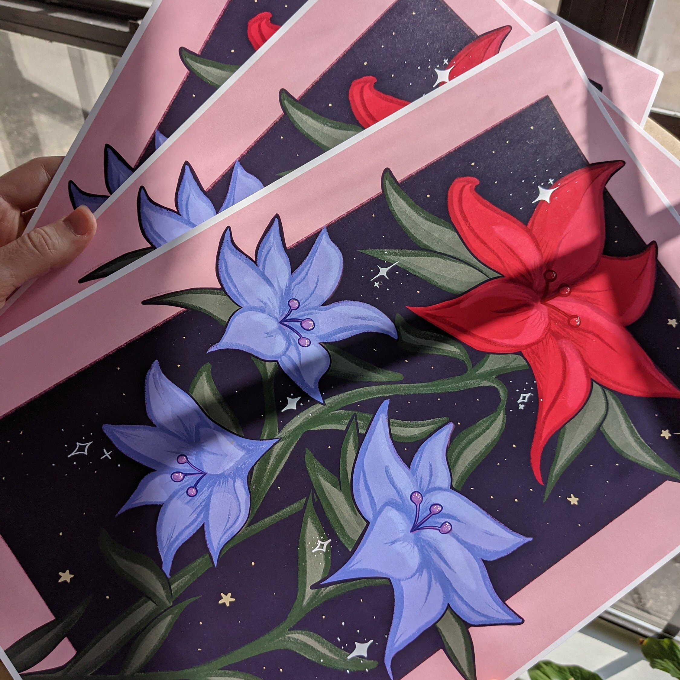 FFXIV Lilies Art Print | FFXIV Art | White Mage Art Poster | Final ...