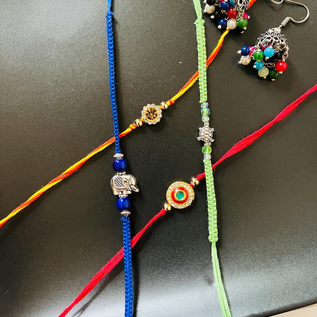 Rakhis Modern and Macrame, Simple Rakhis for Brothers and Men, Elephant ...