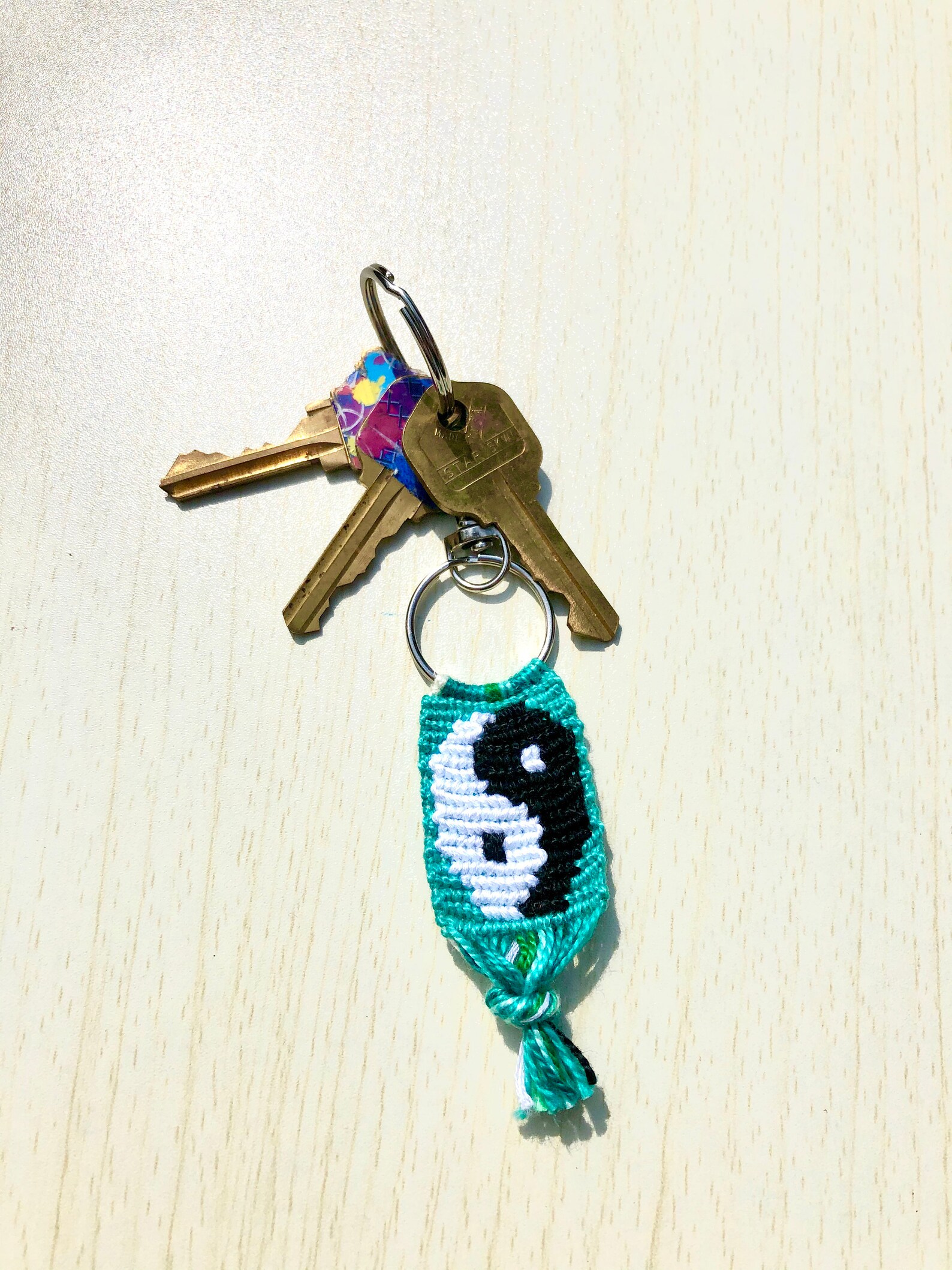 Yin Yang Keychain | Etsy