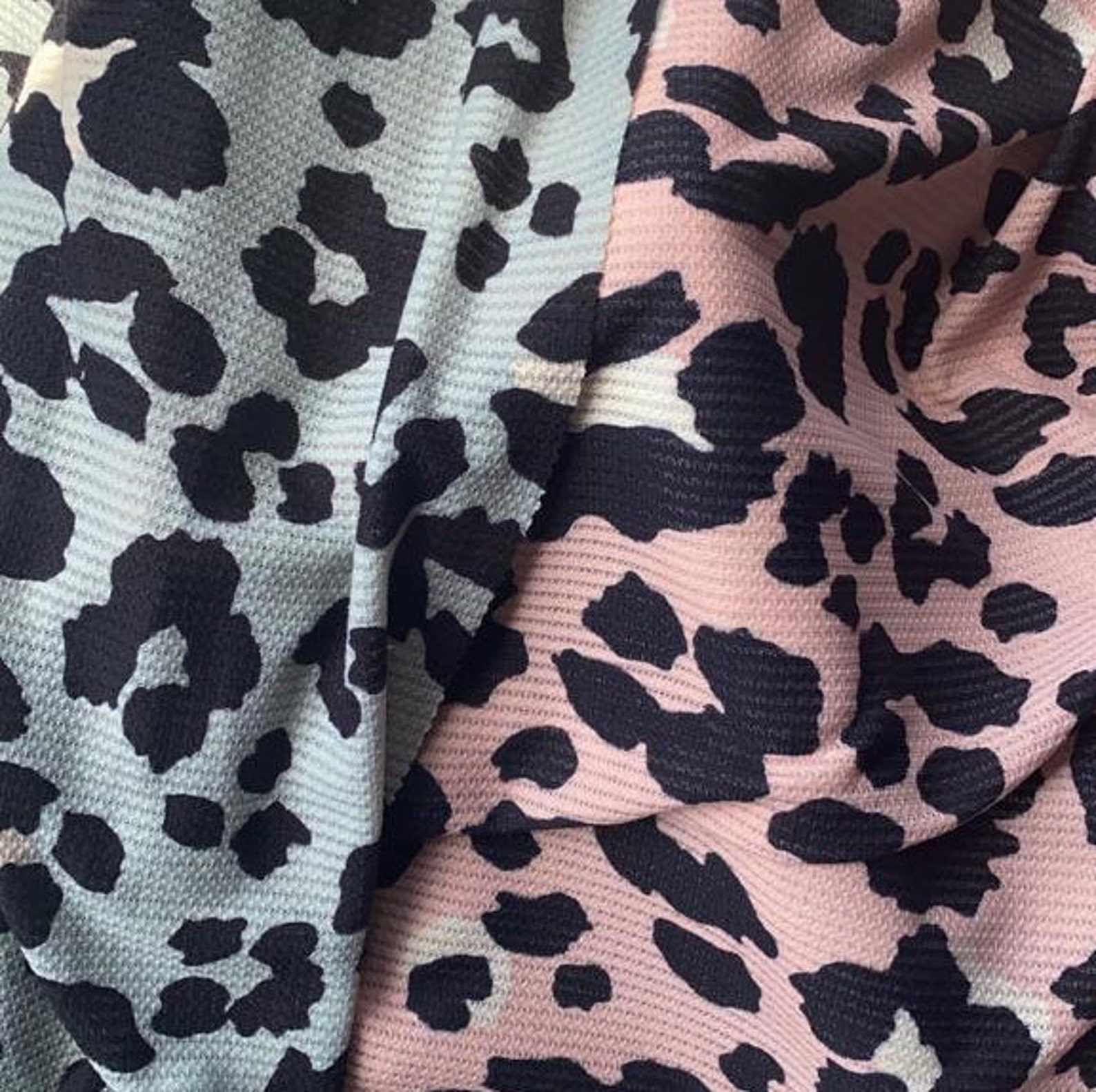 Animal Print Waffle Stretch Fabric Vendu par cour - Etsy France