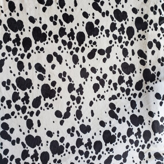 Velvet Dalmatian Print Fabric. Beige Dalmatian Animal Print - Etsy