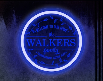 Last Name Light up Sign - Etsy