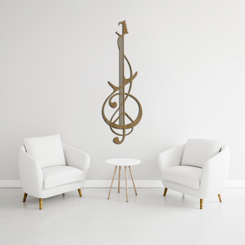 Music Wood Wall Art Music Wood Sign Treble Clef Wall Art - Etsy