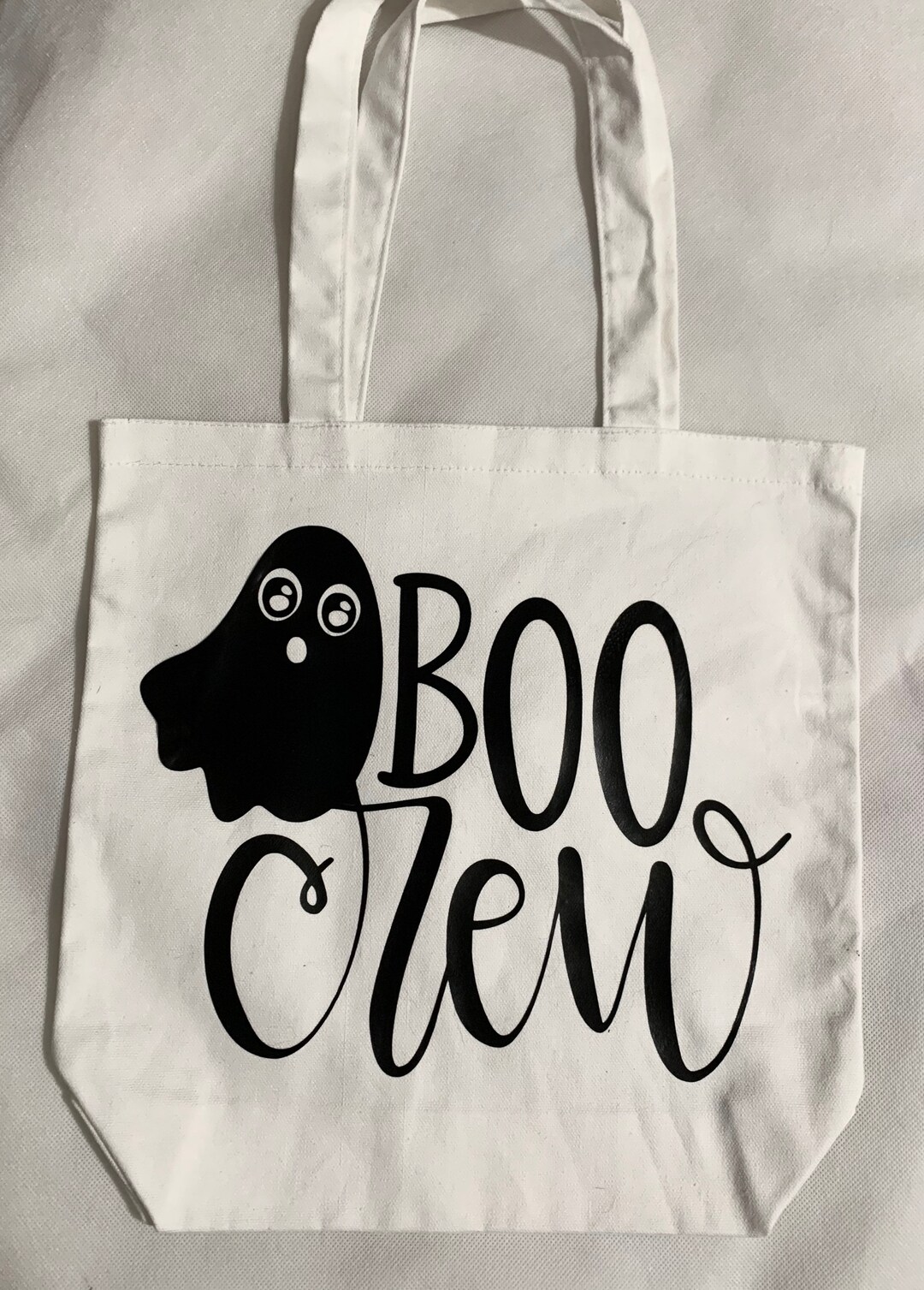 Boo Crew Custom Halloween Candy Tote Bag, Halloween Decor, Kids ...