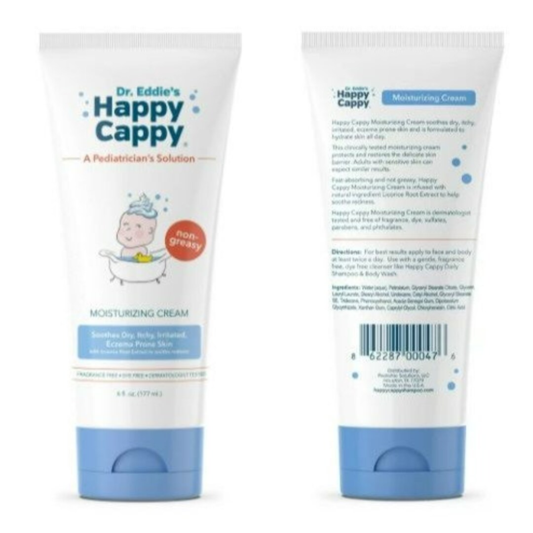 2-pack Dr. Eddies Happy Cappy Moisturizing Eczema Baby Cream, 6 Oz ...
