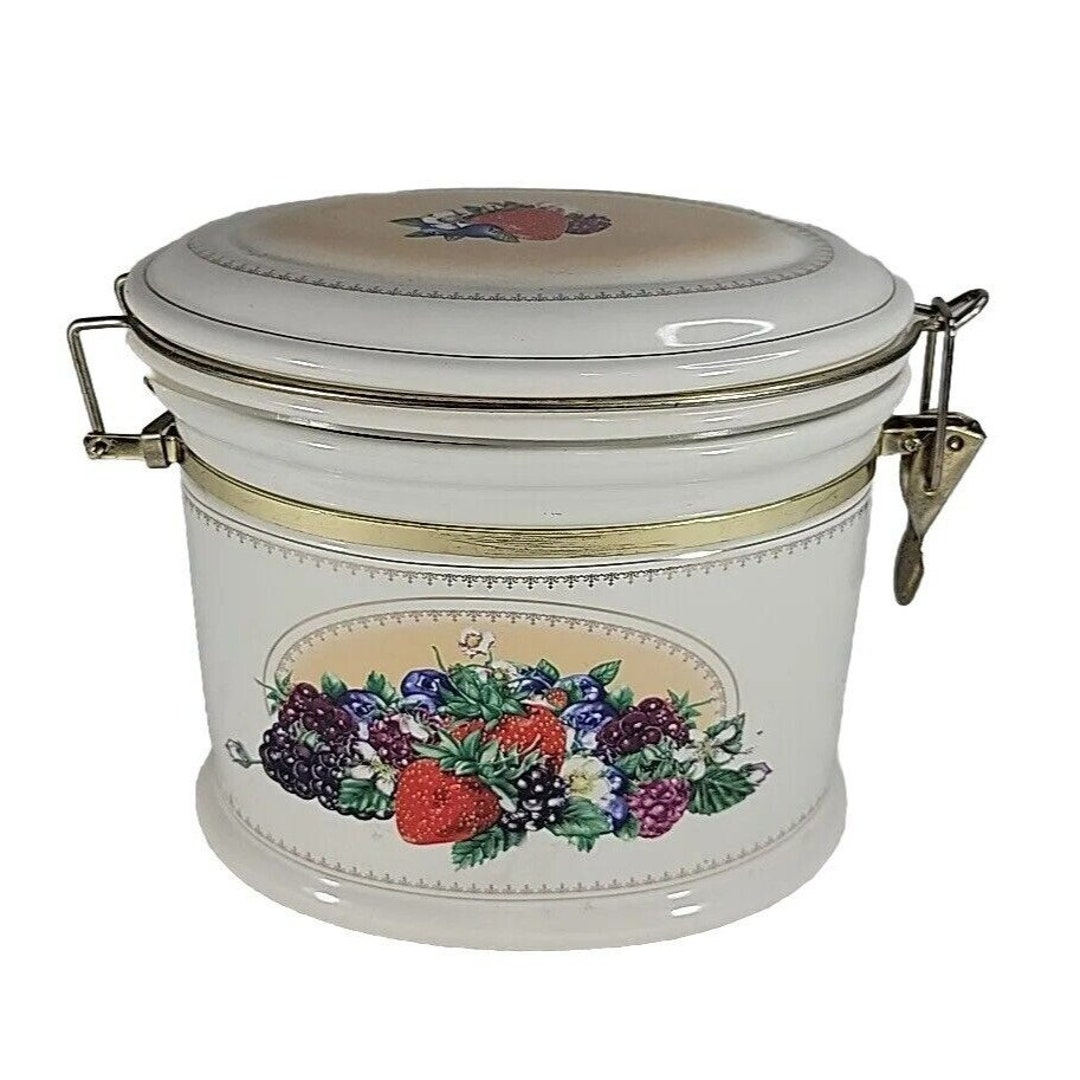 Knotts Berry Farm Ceramic Oval Canister W/ Hinged Locking Lid - Etsy