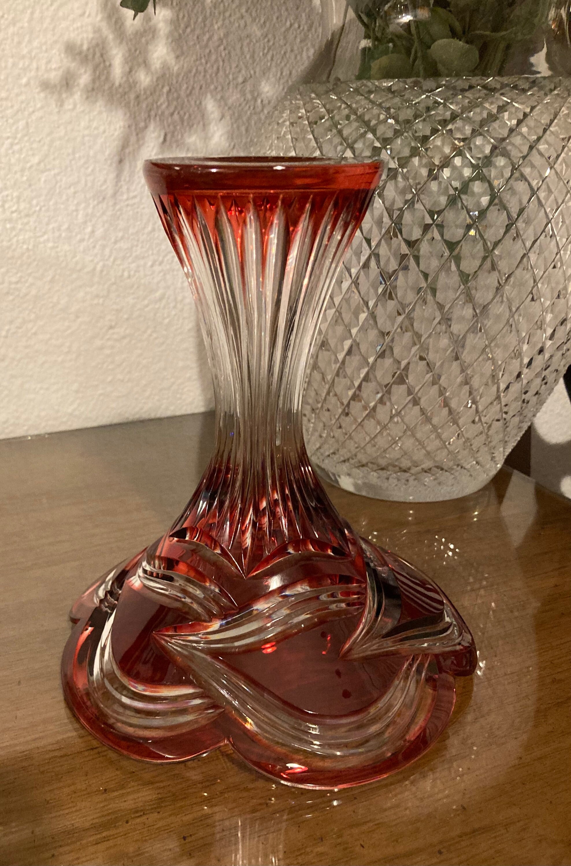 Gorgeous Caesar Bohemiae Crystal Red Hand - Cut to Clear Cased Crystal ...