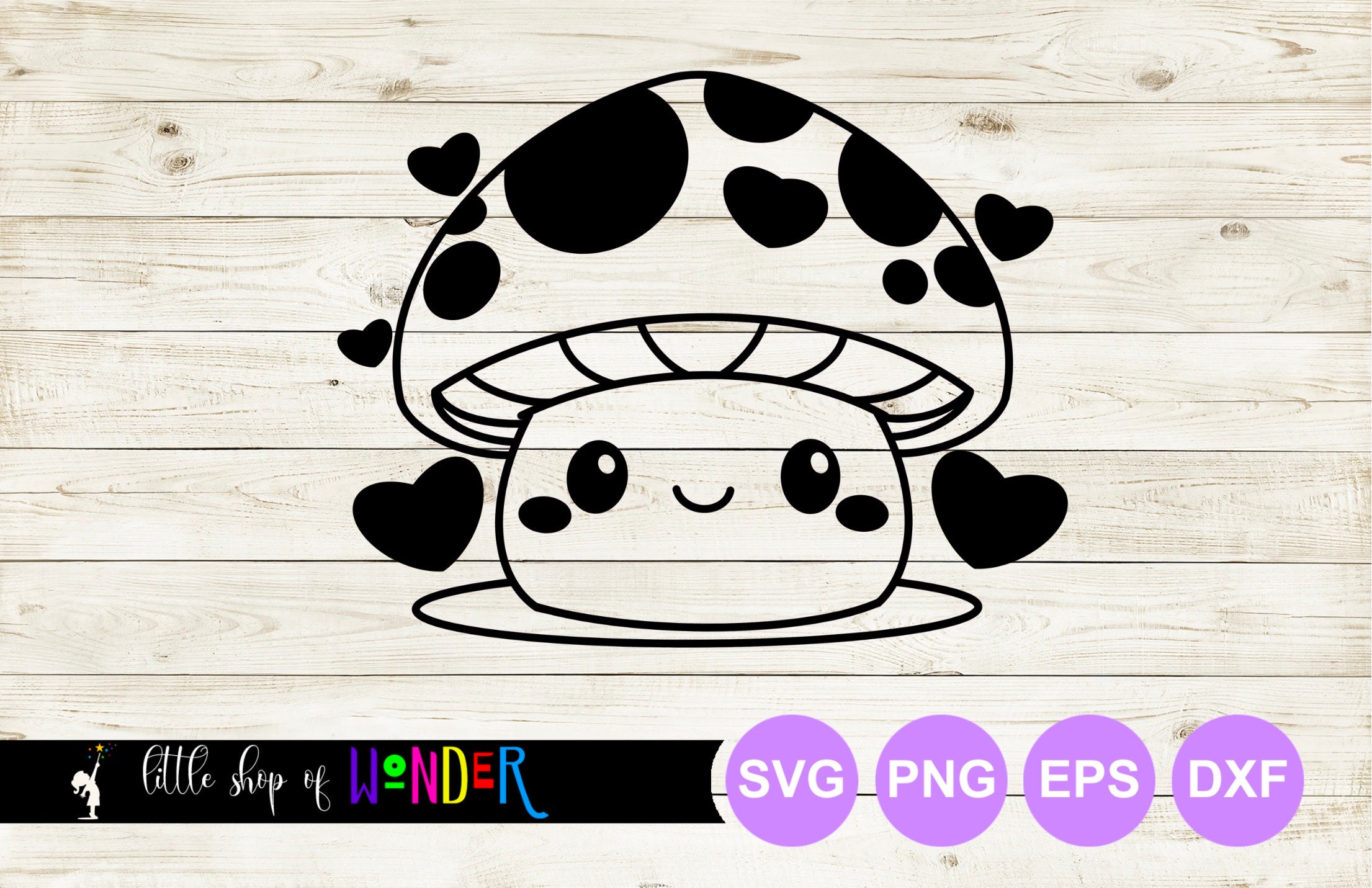 Mush-love | SVG, EPS, PNG | Cricut Cut File - Etsy