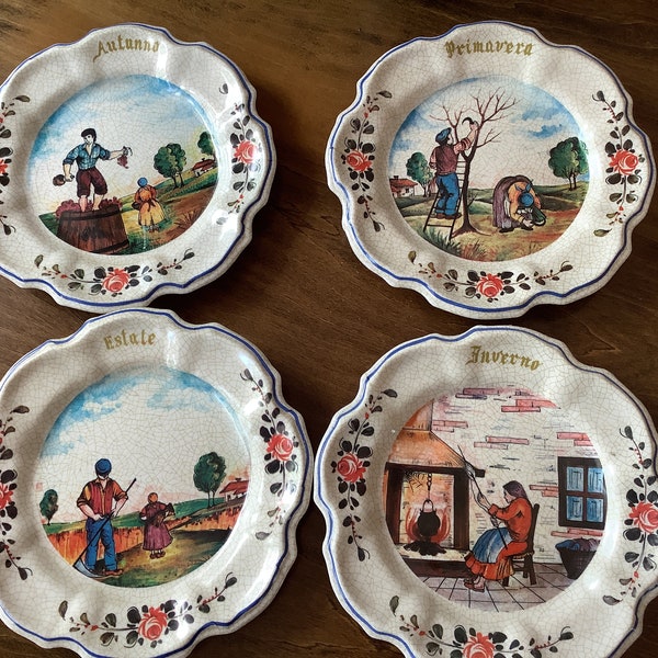 Four Seasons Plate - Etsy