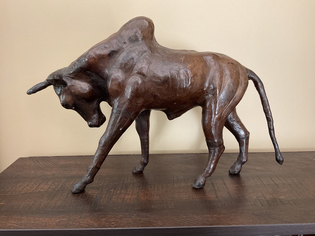 Leather Bull Wrapped Leather Brahm Bull Spanish - Etsy