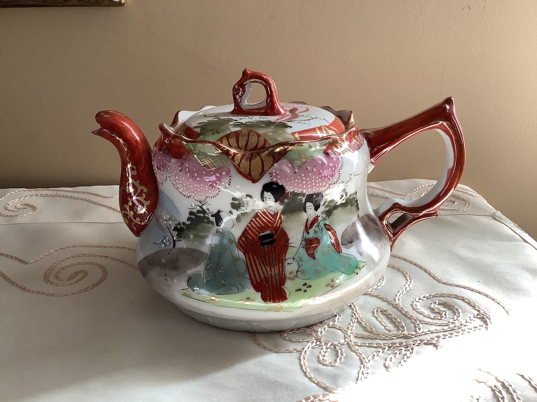 Kutani Teapot Japan Tea Pot Vintage Teapot - Etsy