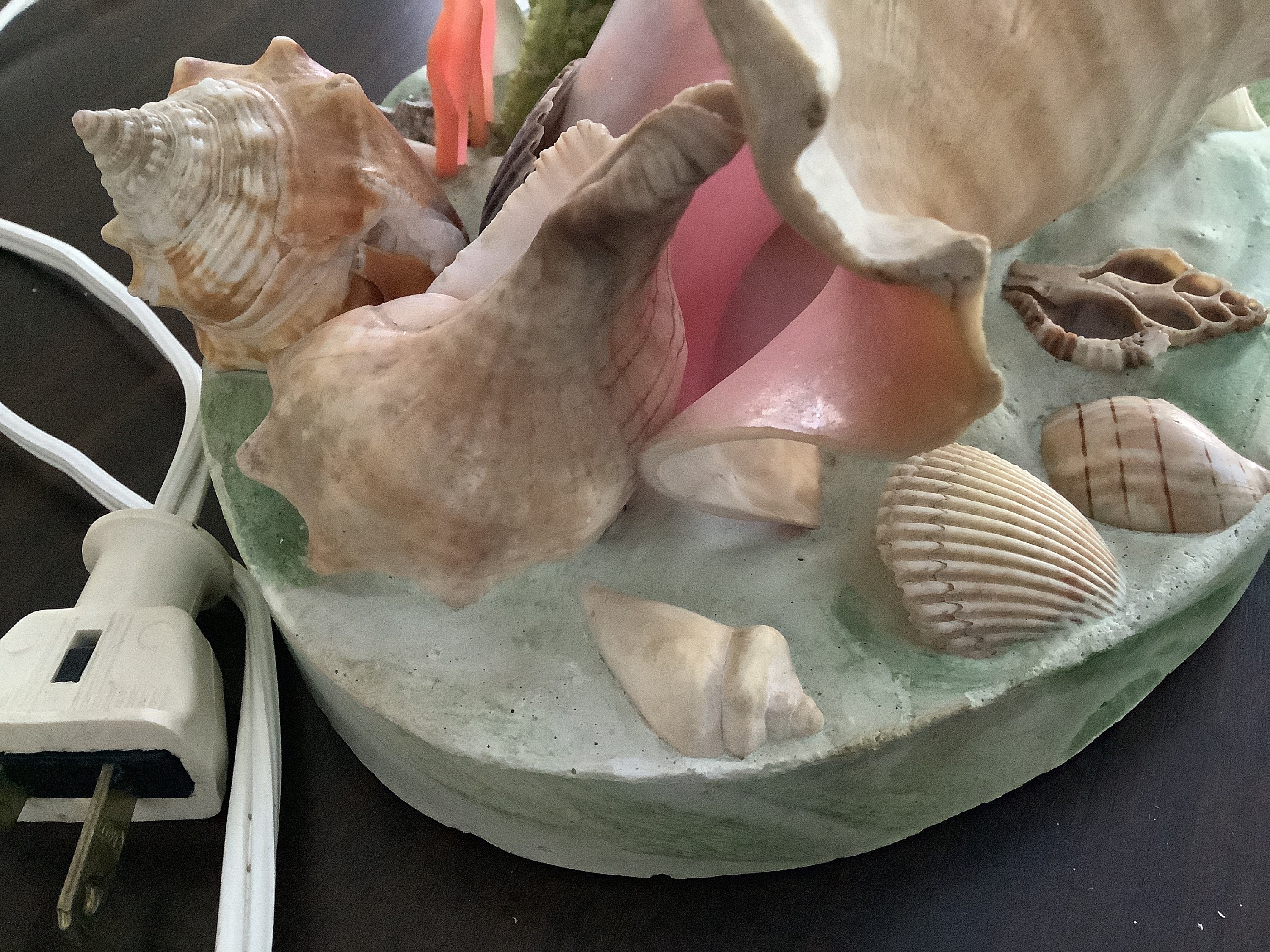 Vintage Conch Shell TV Lamp: 1970s Souvenir Lamp - Etsy