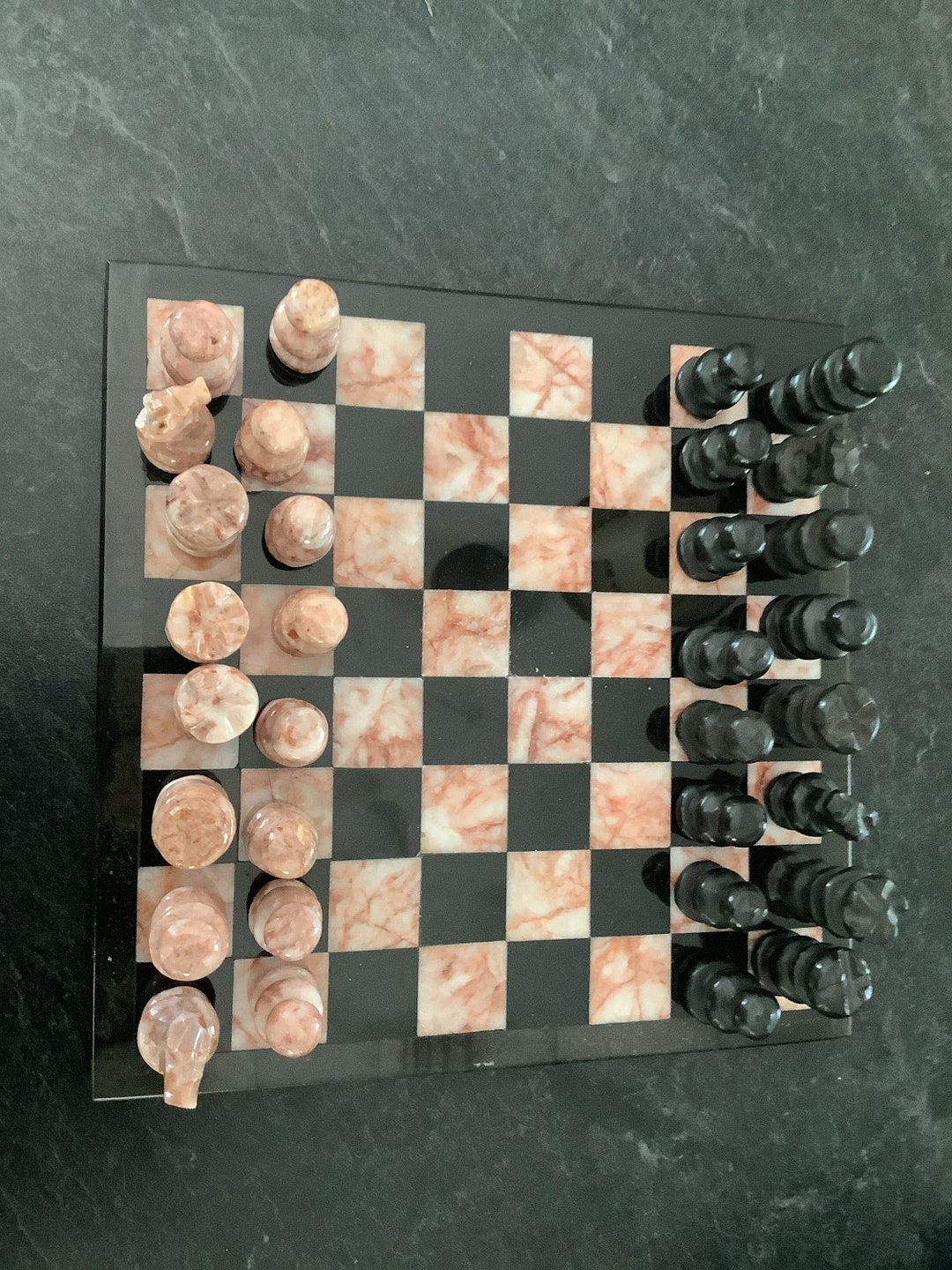 Onyx Marble Stone Small Chess Set 8 Chess Set - Etsy
