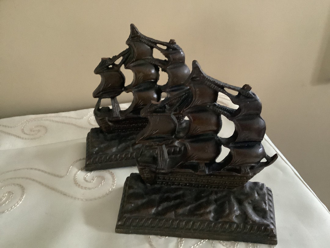 Ship Bookend Cast Bookend Boat Bookend - Etsy