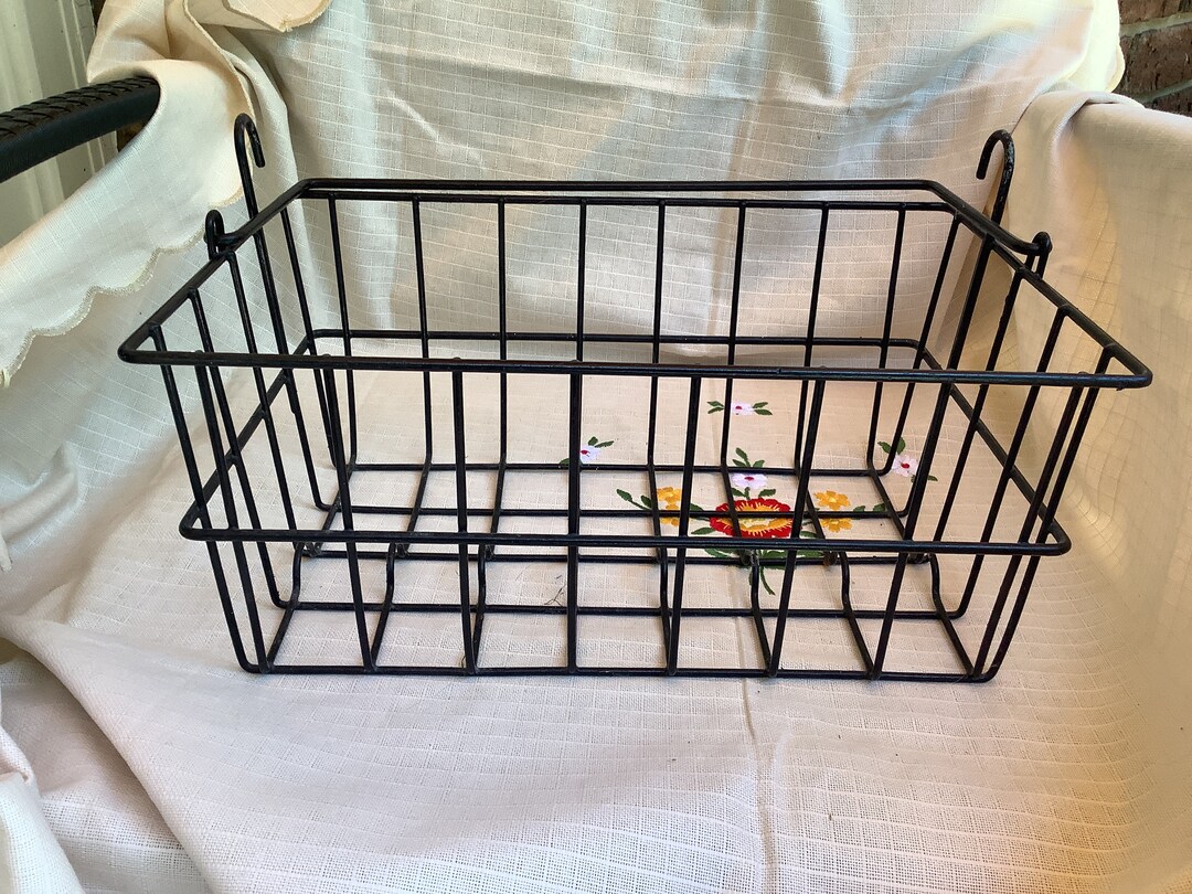 Vintage Metal Milk Basket Wire Farmhouse Basket - Etsy