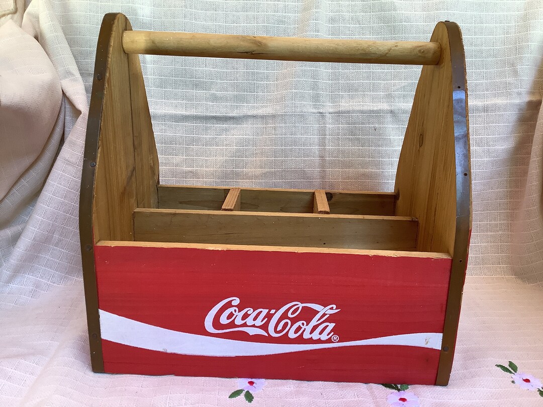 Wooden Coca Cola Carrier Cutlery Holder - Etsy