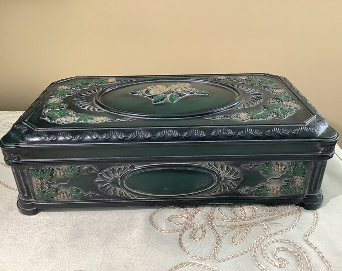 Trinket Box Emerald Green Jewelry Storage - Etsy