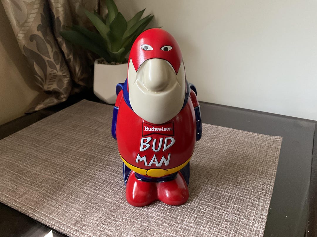 Vintage Budweiser Bud Man Stein Beer Barware - Etsy