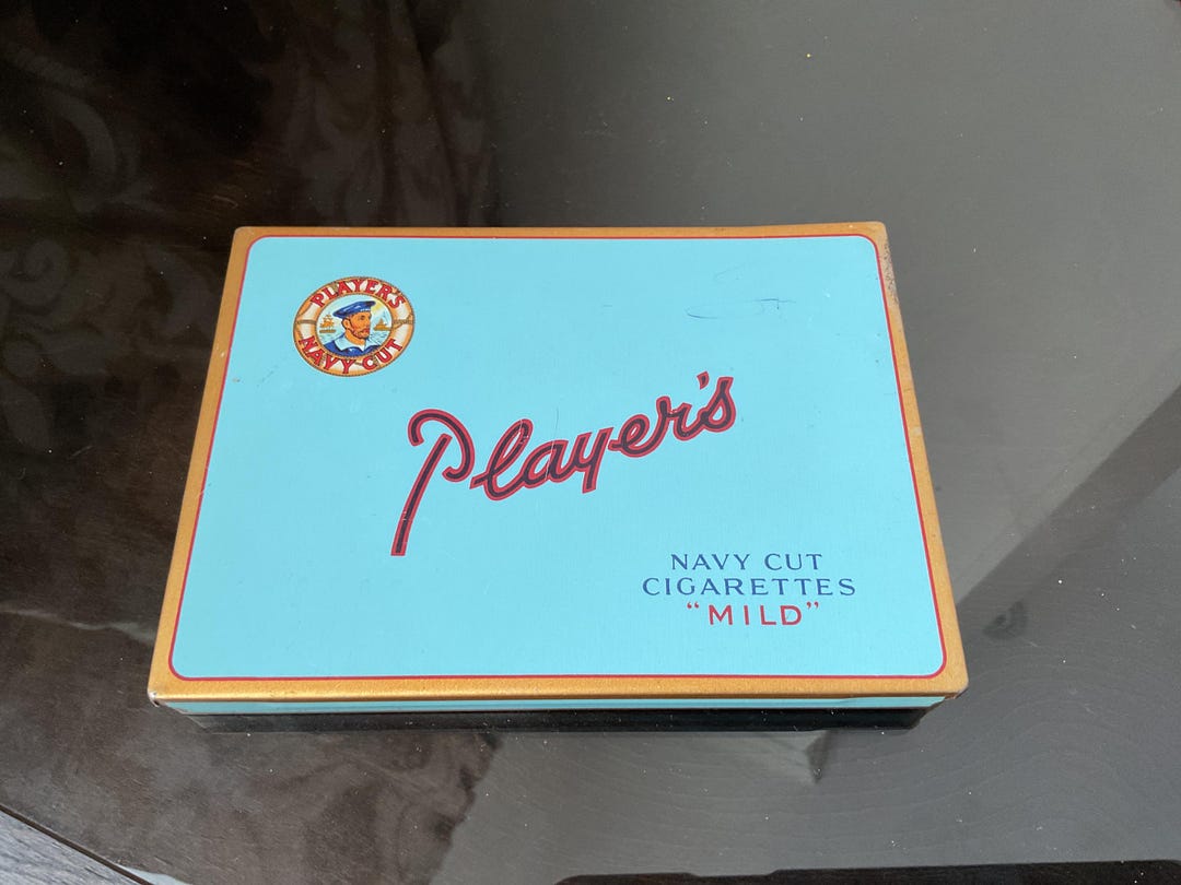 Vintage Players Cigarettes Tin - Etsy