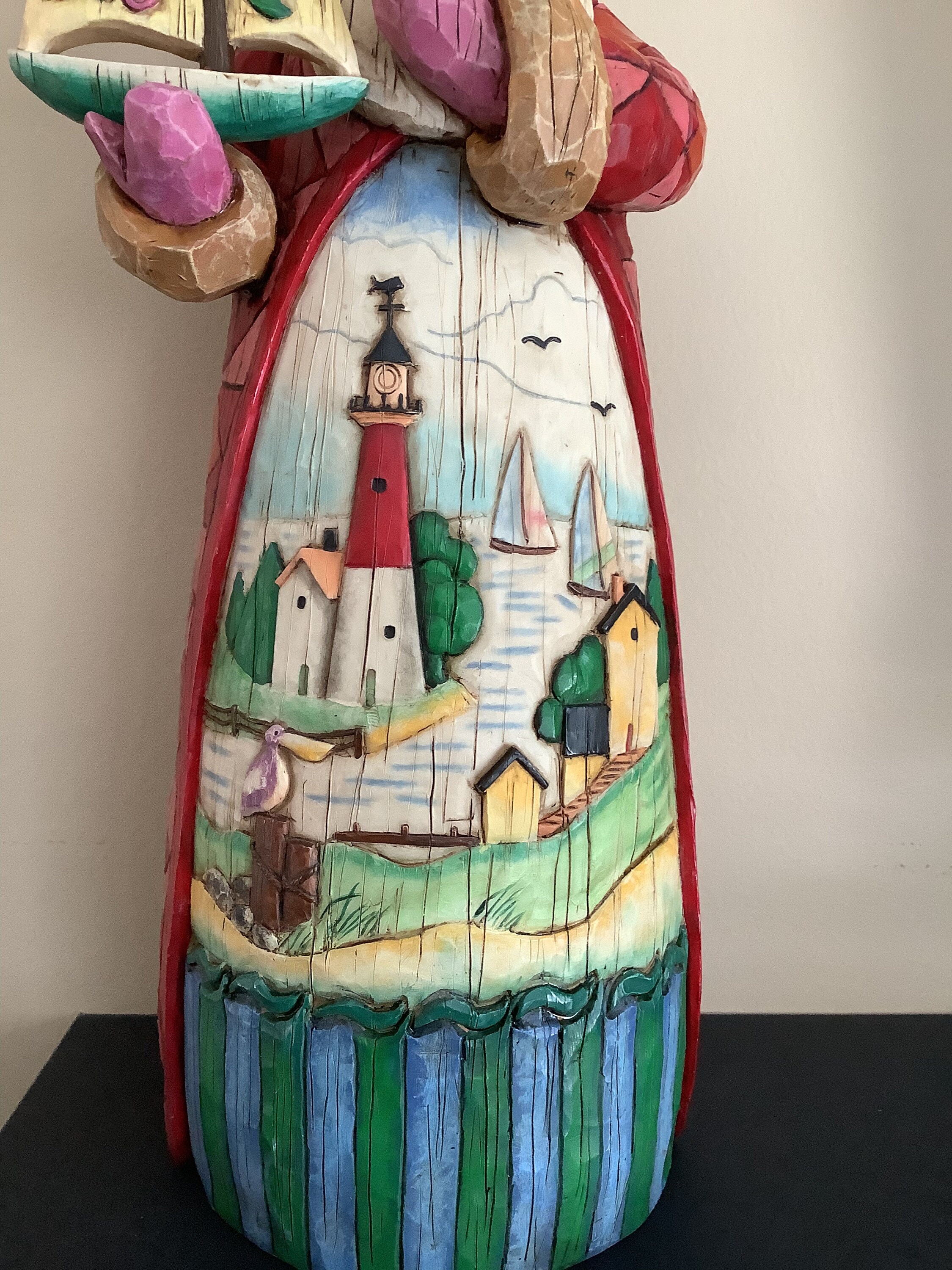 Jim Shore Santa wooden Santa nautical Santa Heartwood Creek | Etsy