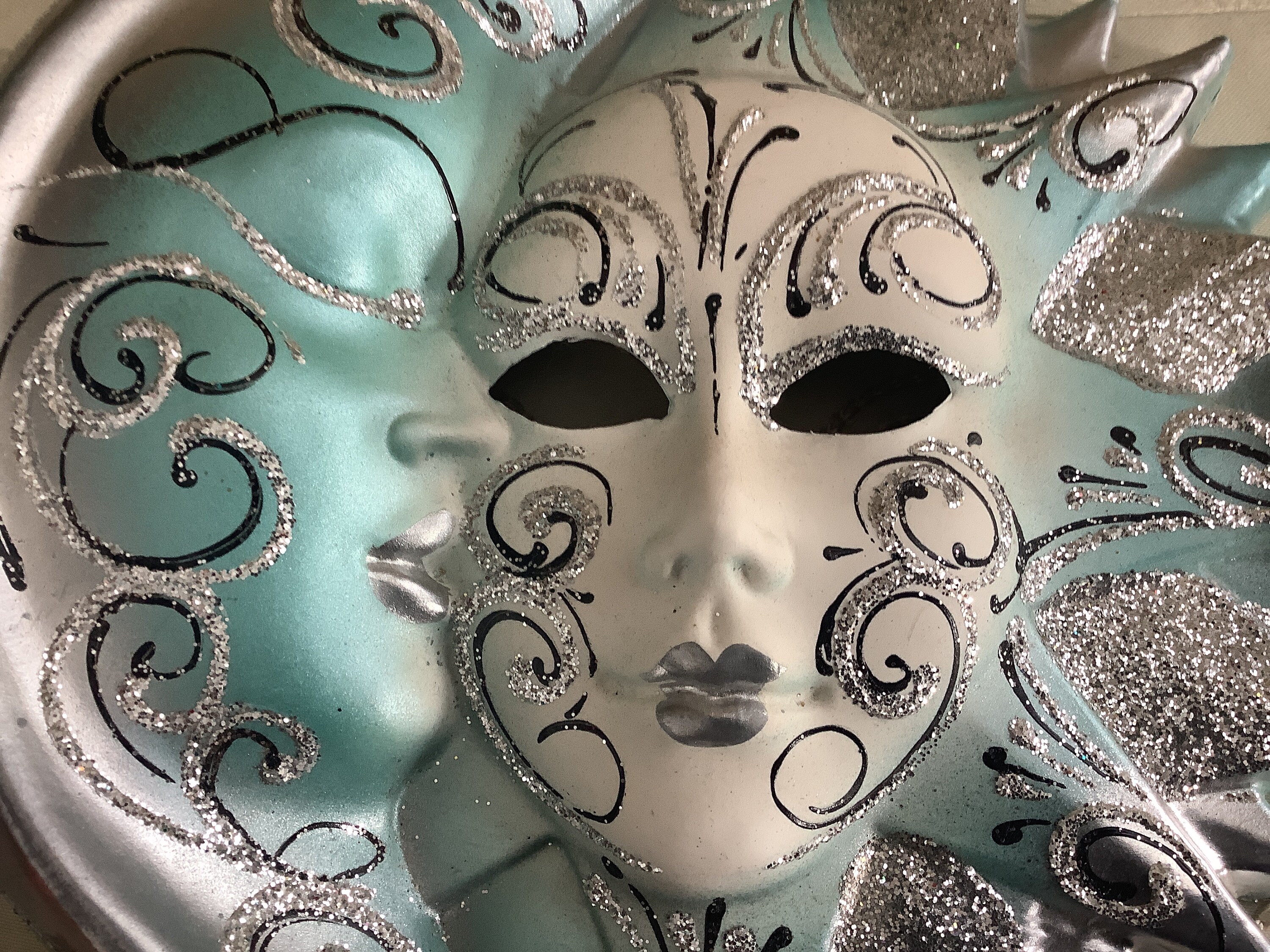 Sun Moon Mask Italy Mask Wall Mask Hand Painted Mask - Etsy