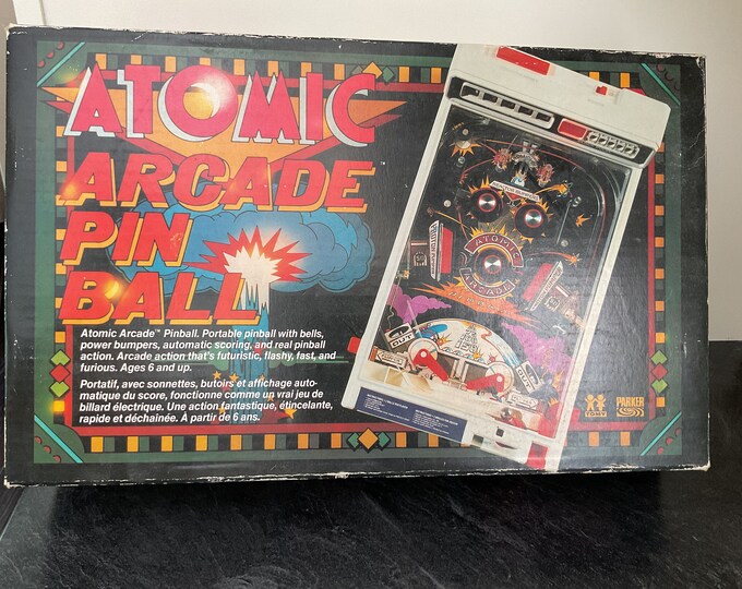 Tomy Arcade Pinball Game Vintage Atomic Pin Ball - Etsy