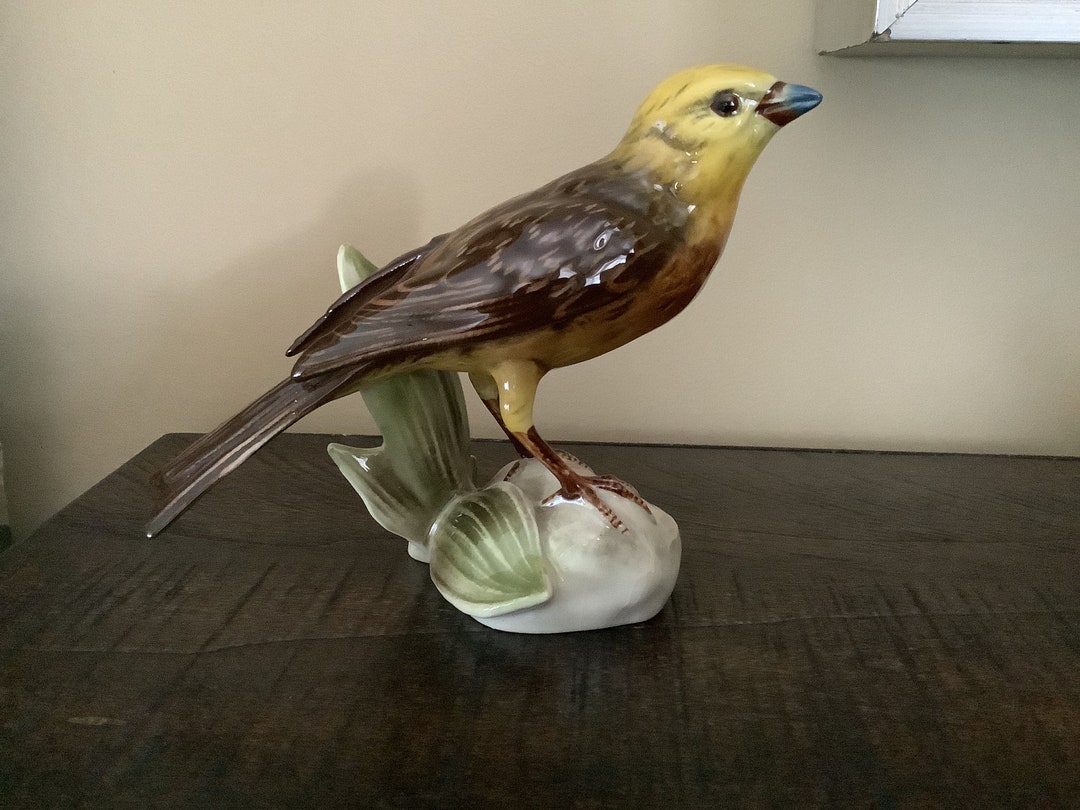 Gobble Bird Yellow Bird Figurine - Etsy
