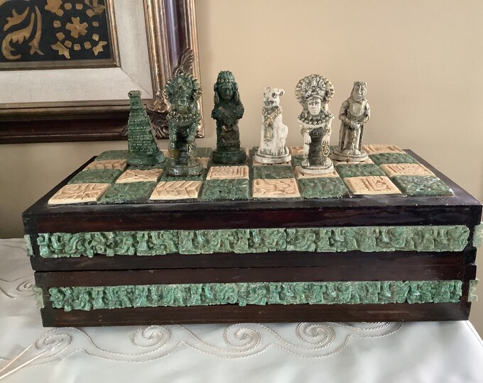 Mayan Chess Set, Aztec Chess, Mexico Chess Set - Etsy