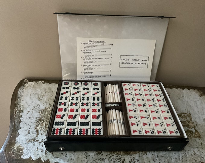 Mahjong John Jacques Vintage Game Tiles - Etsy