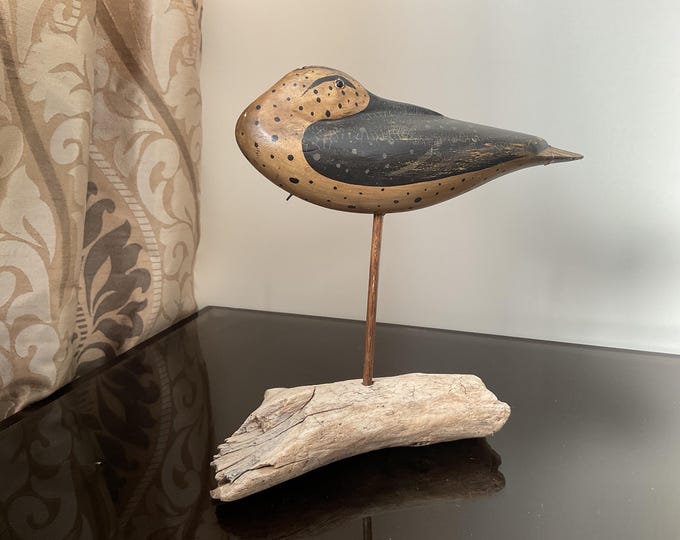 Wooden Shore Bird on Drift Wood - Etsy