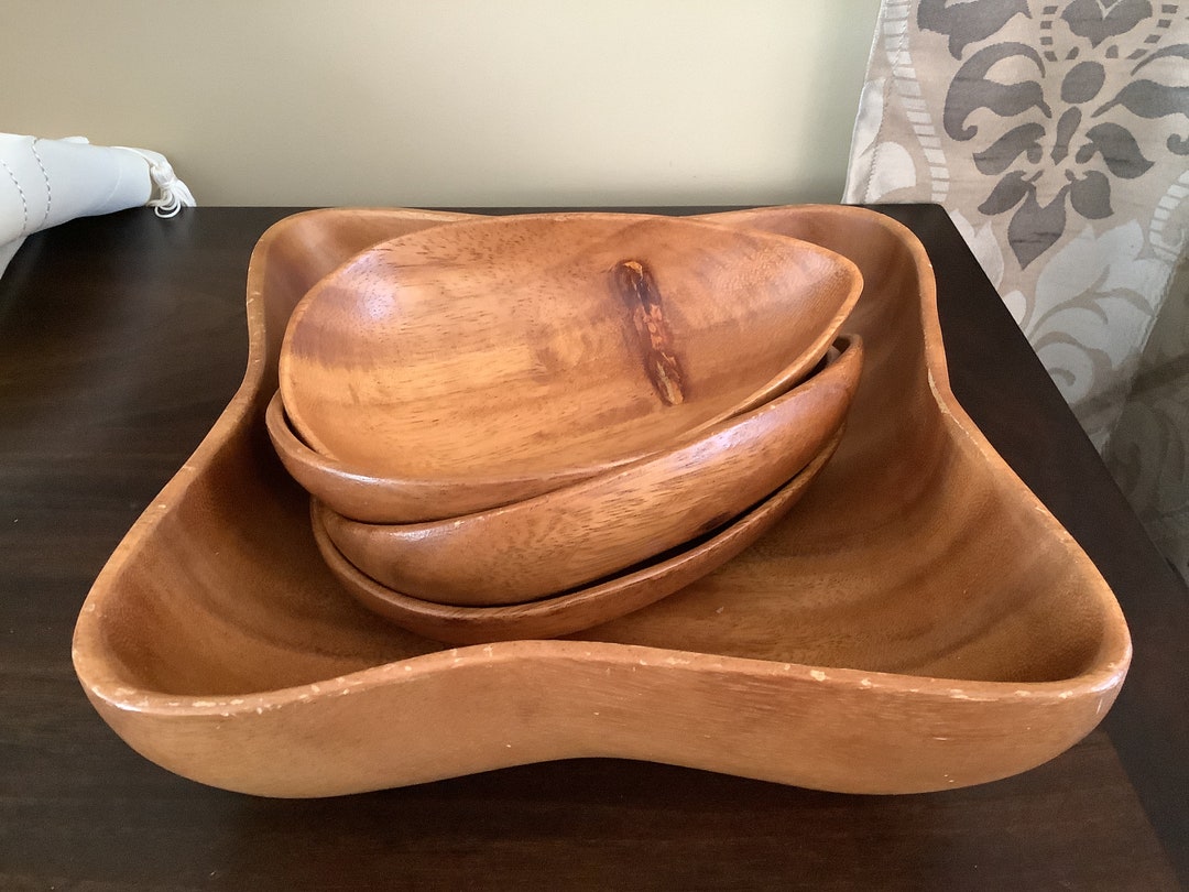 Monkey Pod Bowls Wooden Bowls - Etsy