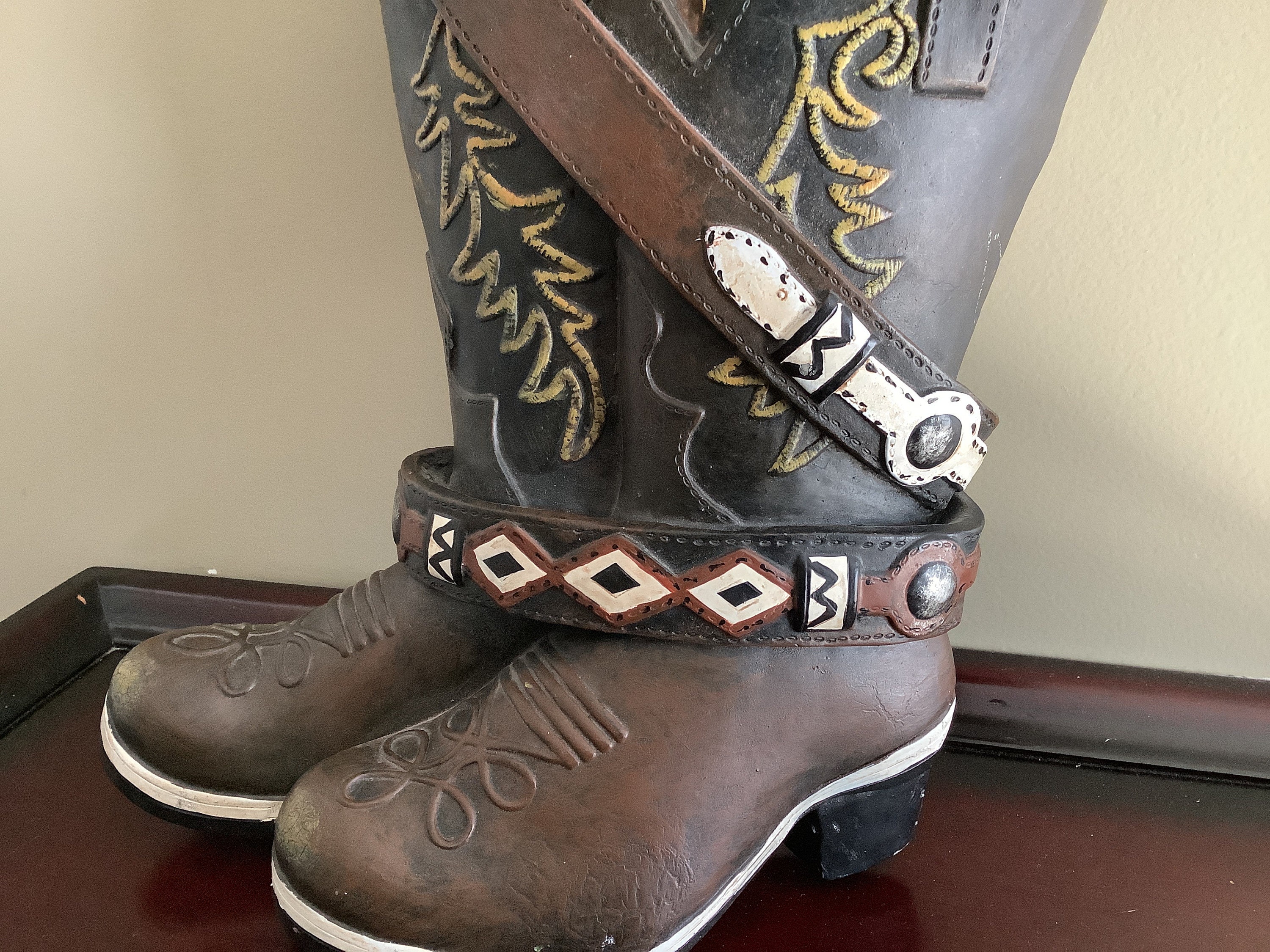 Western Decor Western Wall Decor Wall Pocket Cowboy Boot | Etsy