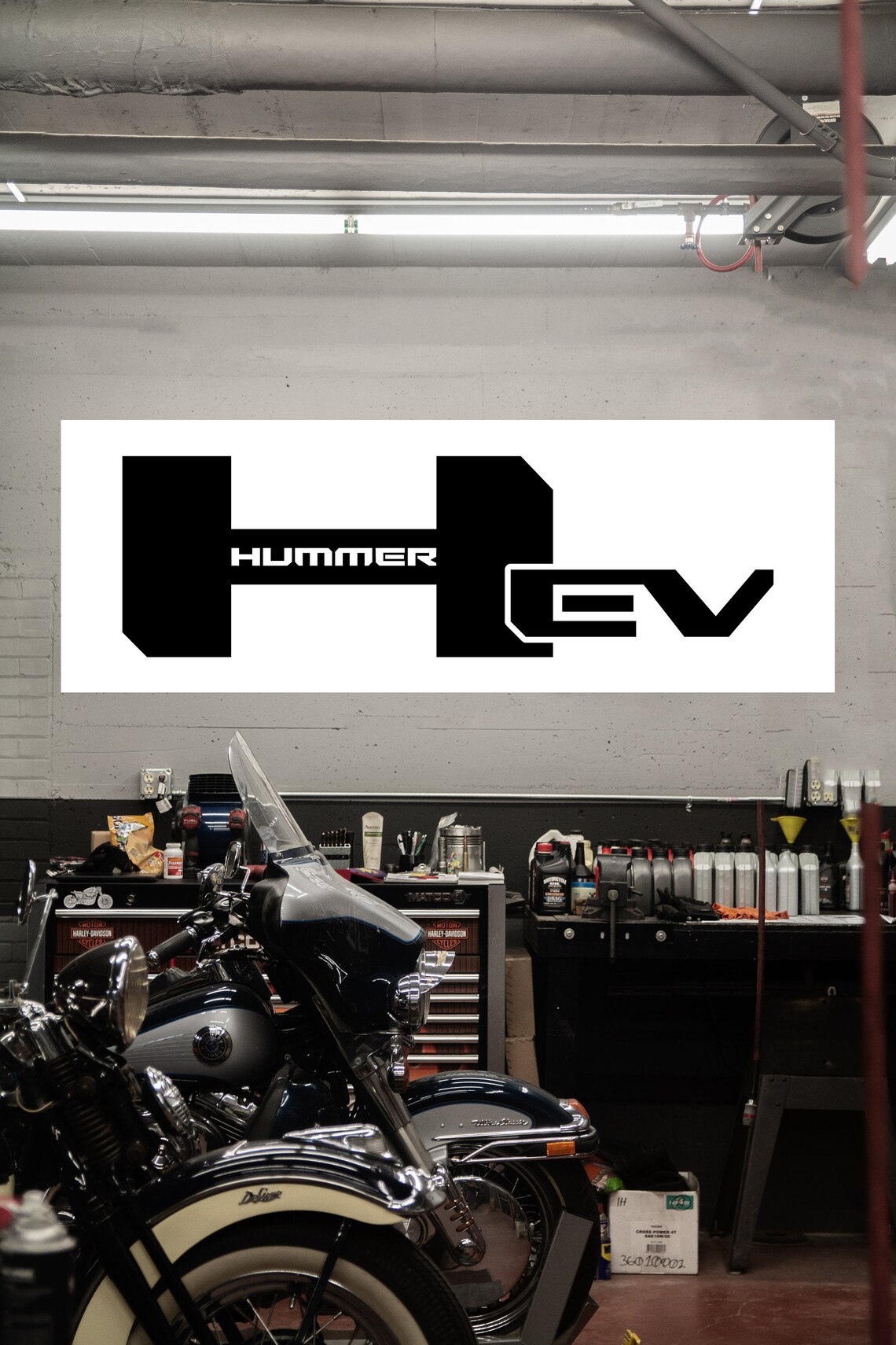 Hummer EV Logo Banner Gift for Him Man Cave Decor Father's Day Gift - Etsy