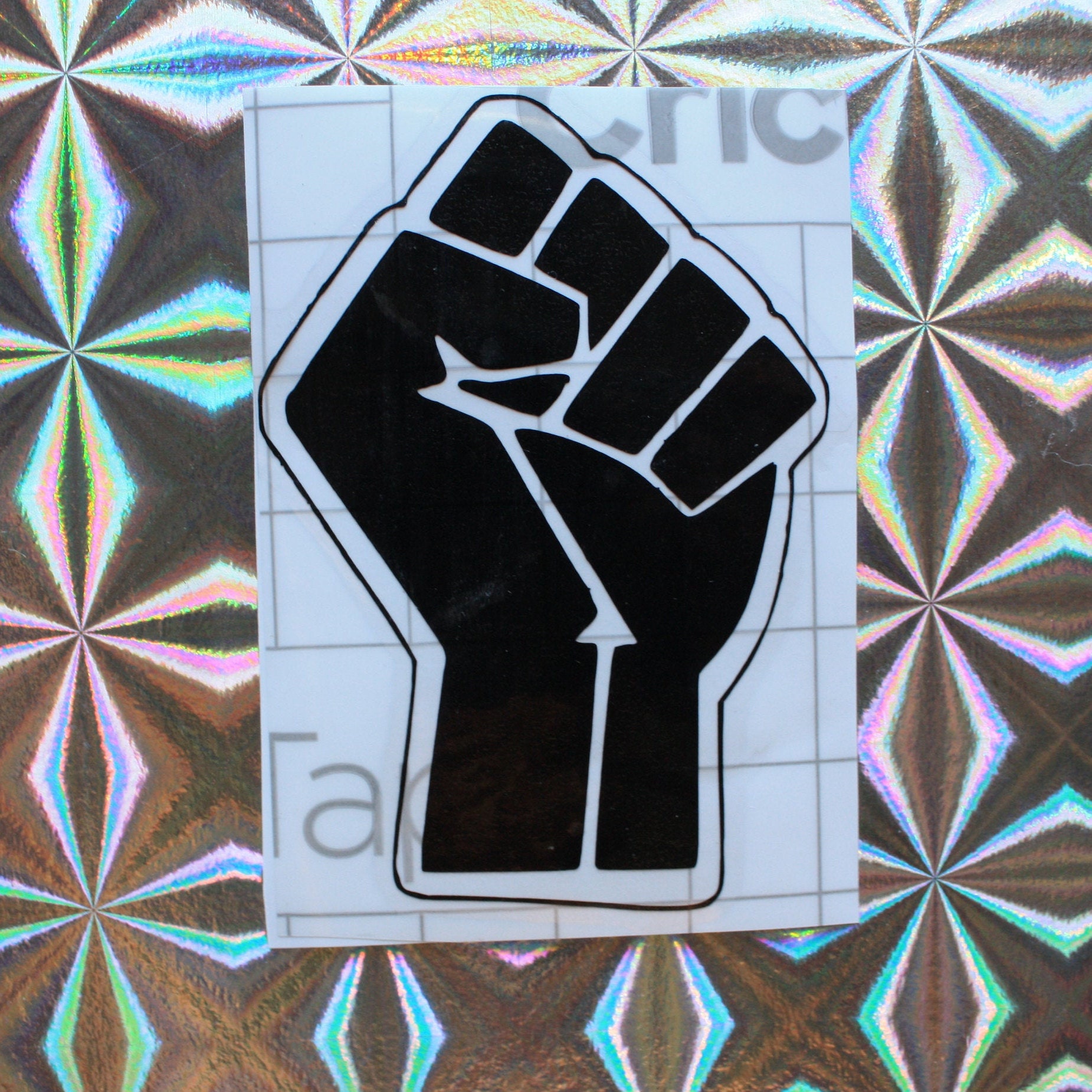 Black Lives Matter BLM Solidarity Fist Vinyl Sticker Decal - Etsy