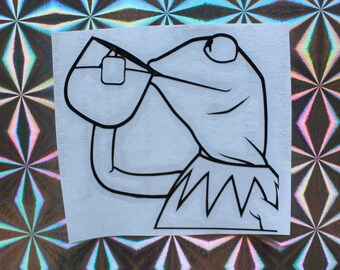 Kermit the Frog Car Decal - Etsy