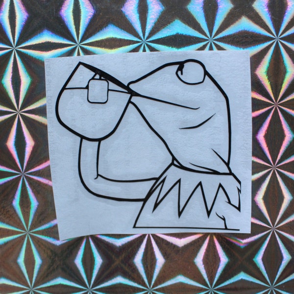 Kermit the Frog Car Sticker - Etsy